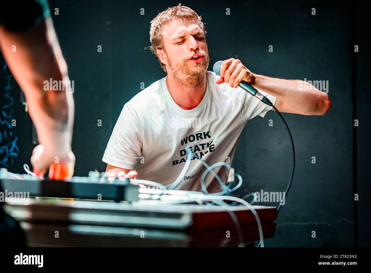 Edinburgh, Scotland. Fri 17 November 2023. NYC band Lip Critic perform ...