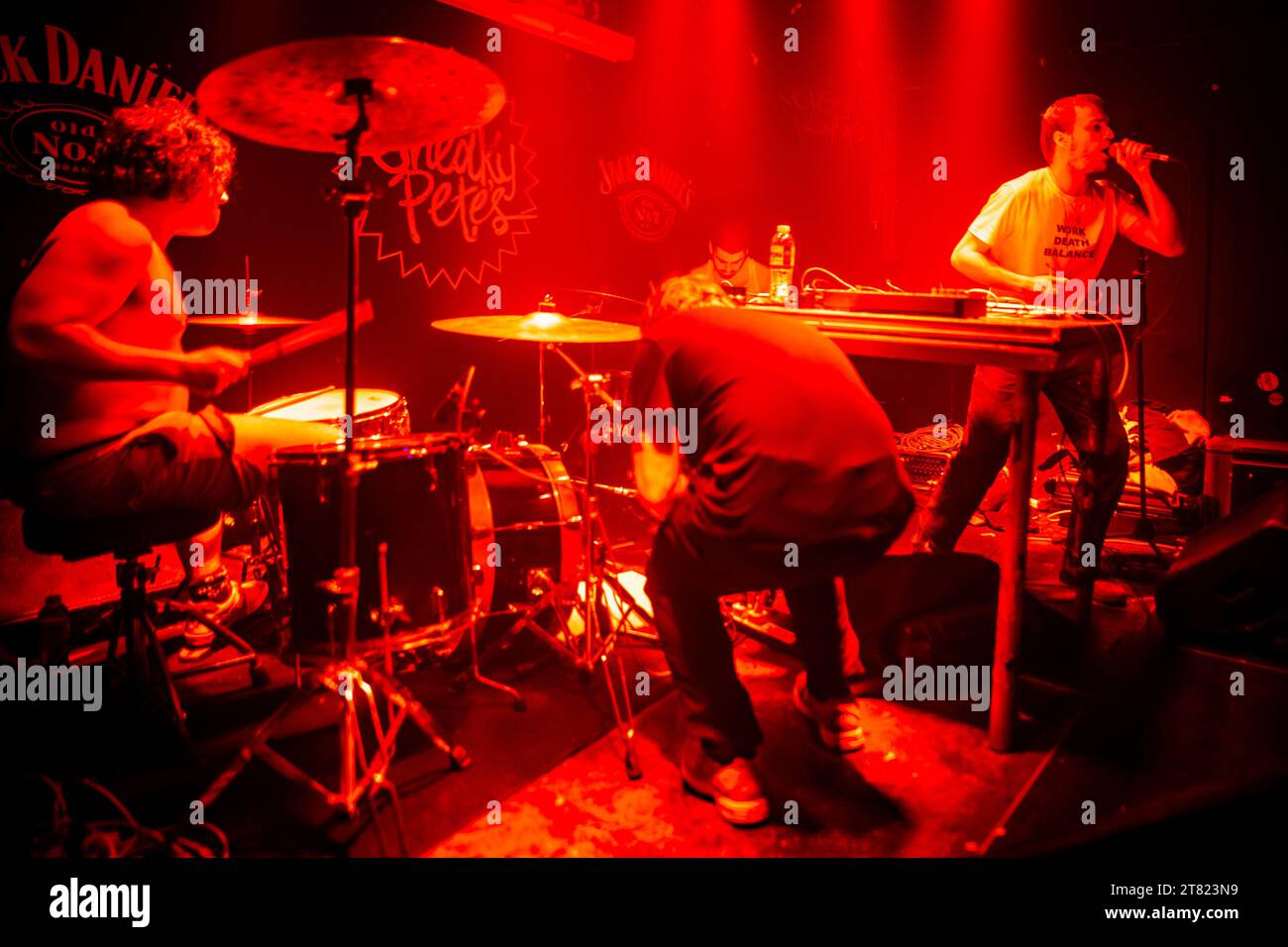 Edinburgh, Scotland. Fri 17 November 2023. NYC band Lip Critic perform ...