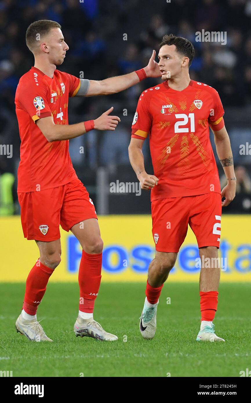 Rome, Lazio. 17th Nov, 2023. Jani Atanasov of North Macedonia ...