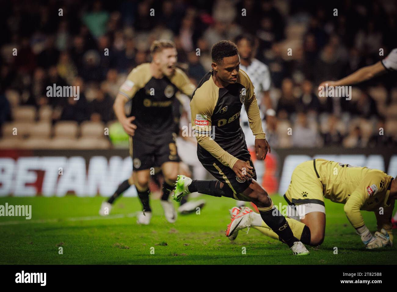 Geny Catamo celebrates after scoring goal during Liga Portugal 23/24 ...