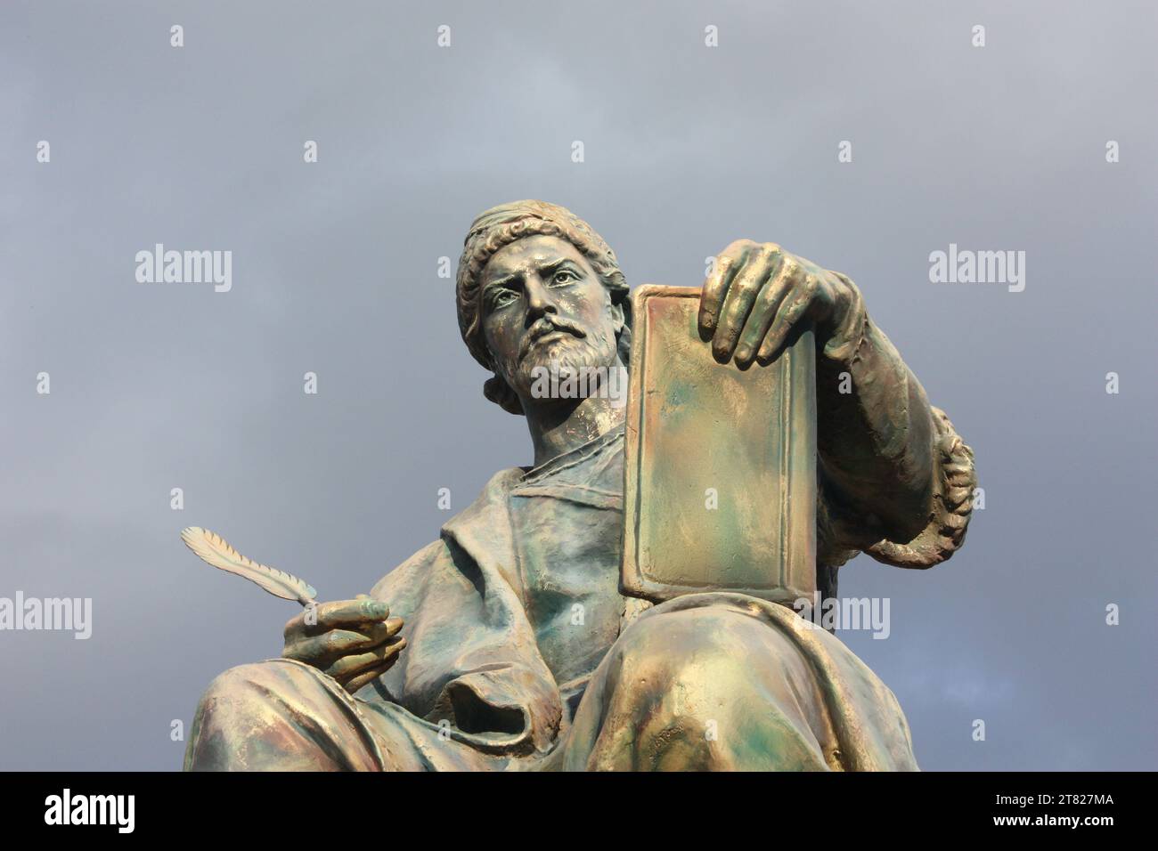A statue of Shota Rustaveli, the medieval Georgian poet Stock Photo - Alamy