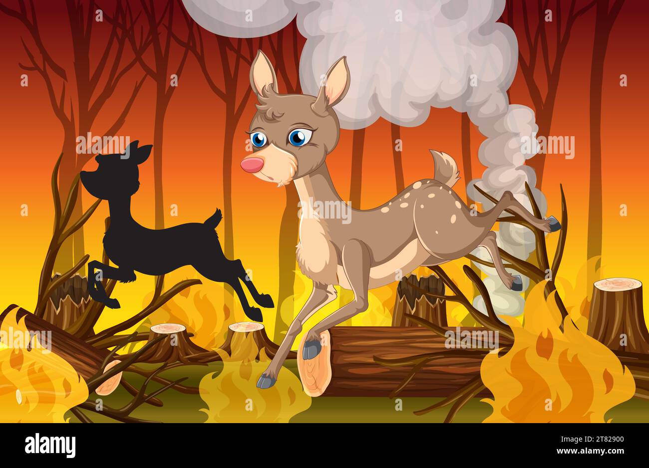 Engulf Cartoon Images Cartoon Illustration Of A Castle Engulfed In