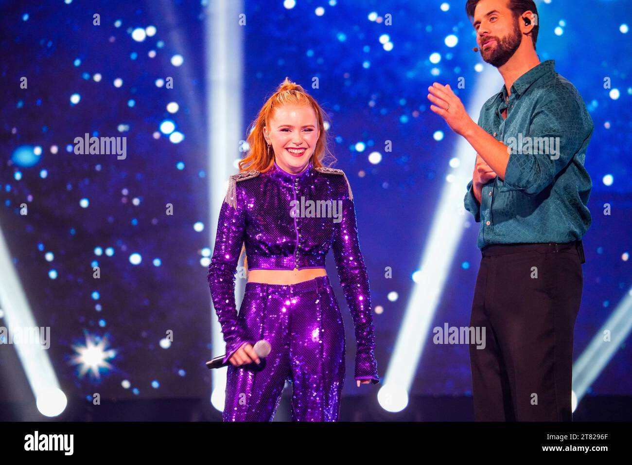 Stockholm, NEP Studios, Sweden, 11 17 2023, Idol Fridays Final 7. Saga ...