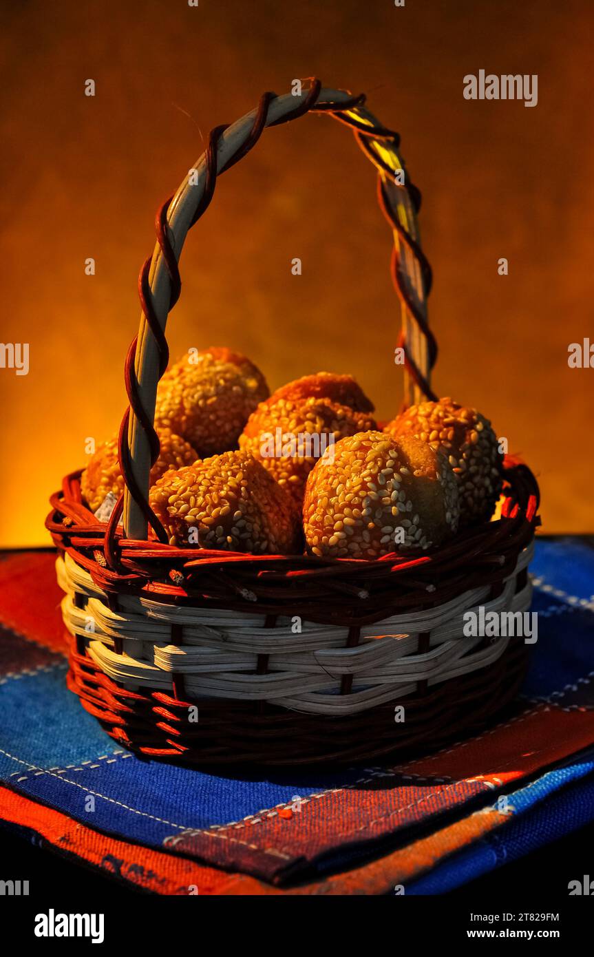 Onde-onde ngakak is a traditional Javanese snack made from rice flour ...