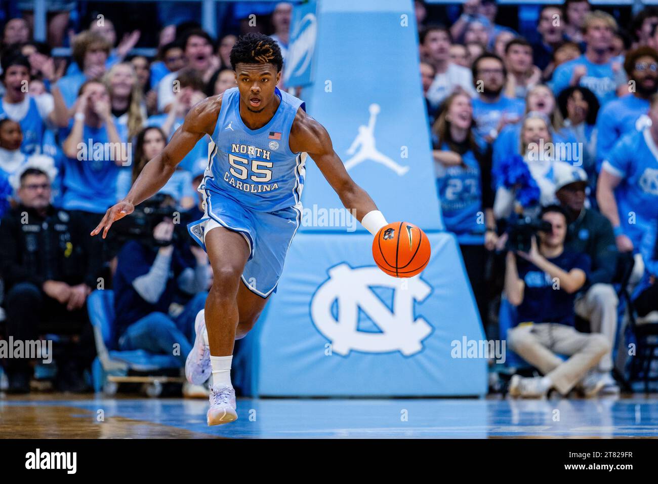 November 17, 2023: North Carolina Tar Heels forward Harrison Ingram (55 ...