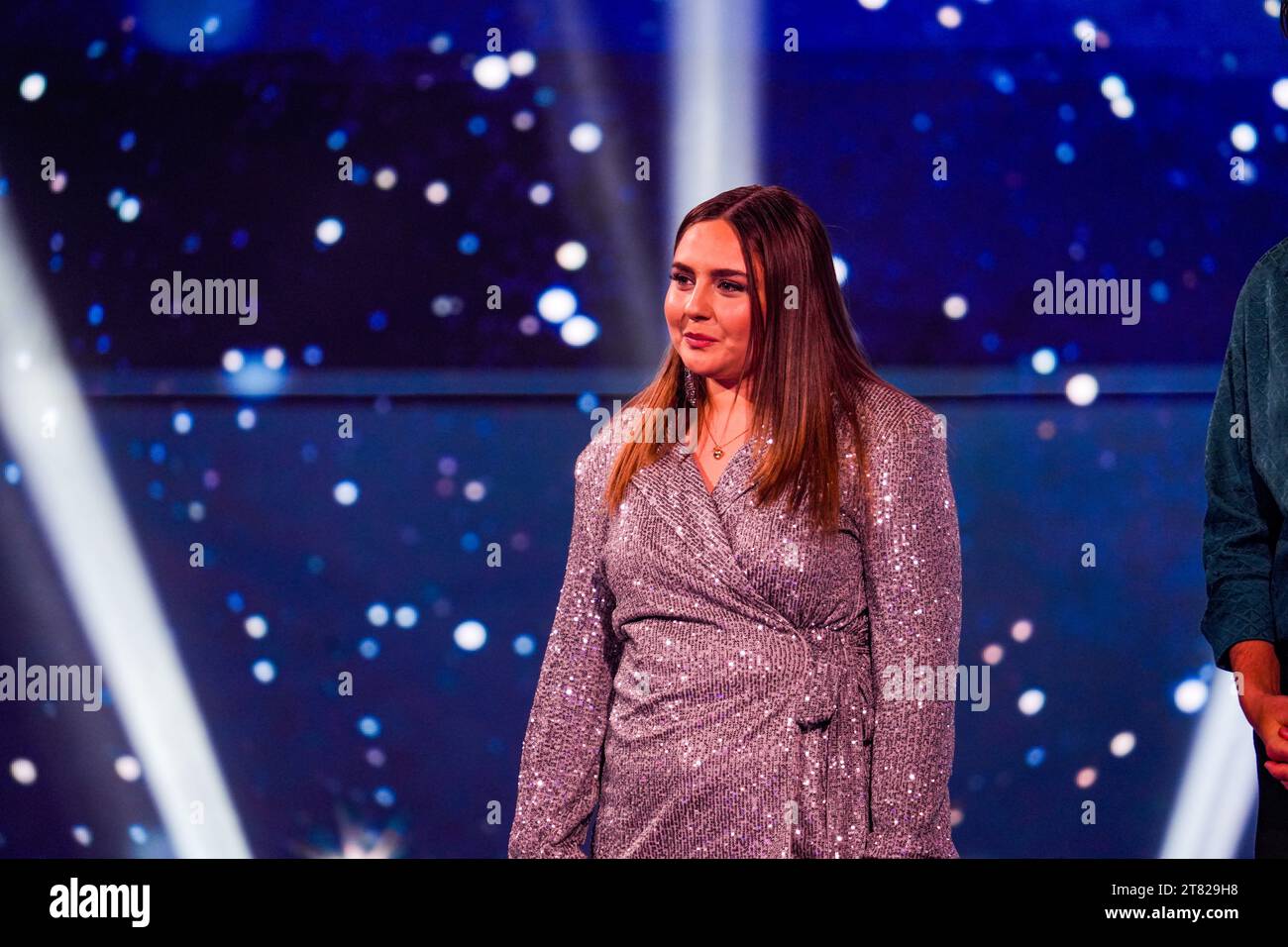 Stockholm, NEP Studios, Sweden, 11 17 2023, Idol Fridays Final 7. Louisa Hoxha Stock Photo - Alamy