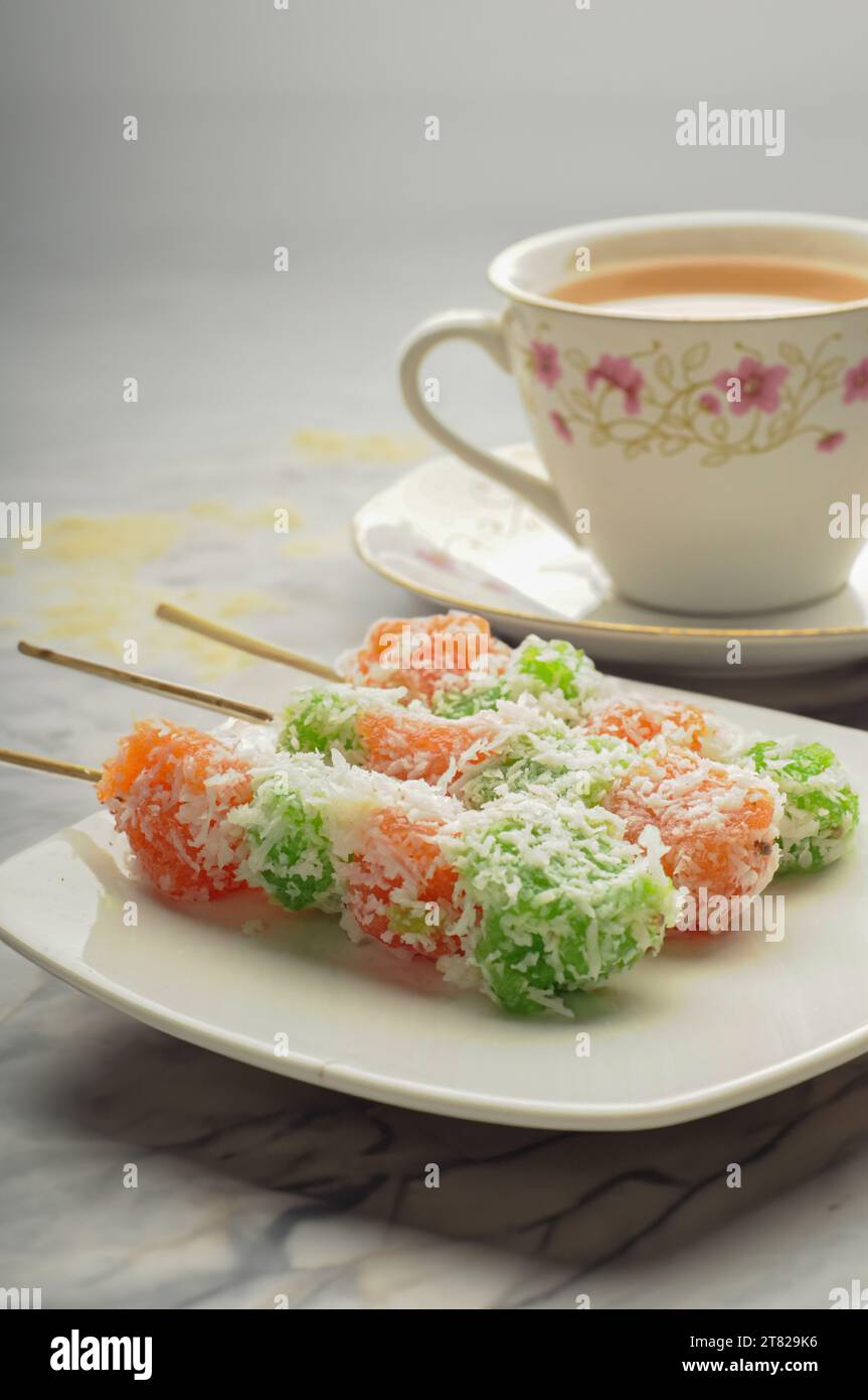 Ongol-ongol is a traditional Javanese snack made from cassava flour ...