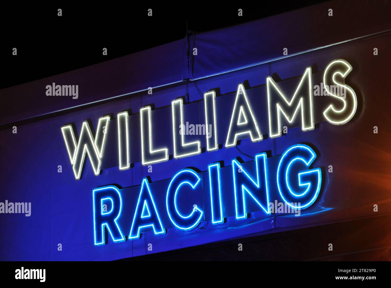 Las Vegas, USA. 17th Nov, 2023. Williams Racing logo. 17.11.2023 ...