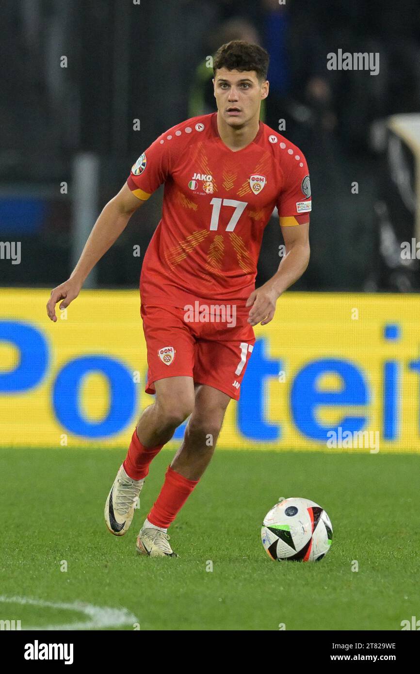 Agon Elezi of North Macedonia during Uefa Euro 2024 Qualifiers Football ...