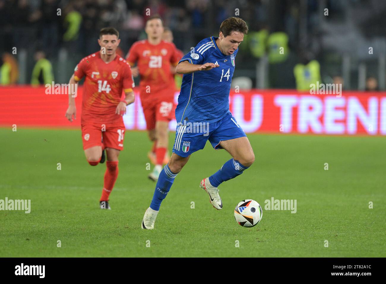 Federico Chiesa of Italy during Uefa Euro 2024 Qualifiers Football ...