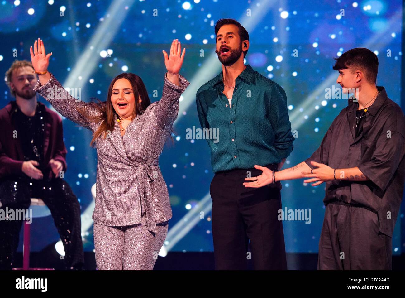 Stockholm, NEP Studios, Sweden, 11 17 2023, Idol Fridays Final 7 Stock ...