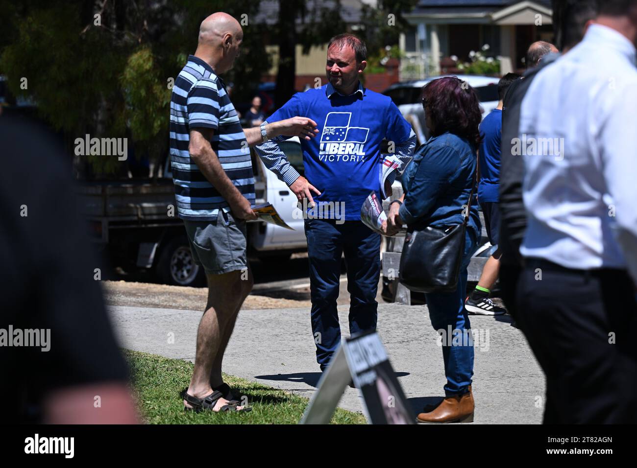 Melbourne, Australia. 18th Nov, 2023. Liberal candidate for Mulgrave ...
