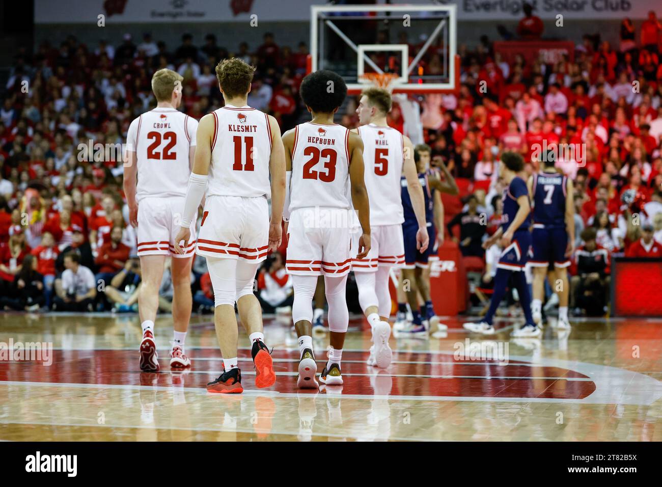 Madison, WI, USA. 17th Nov, 2023. Wisconsin Badgers forward Steven ...
