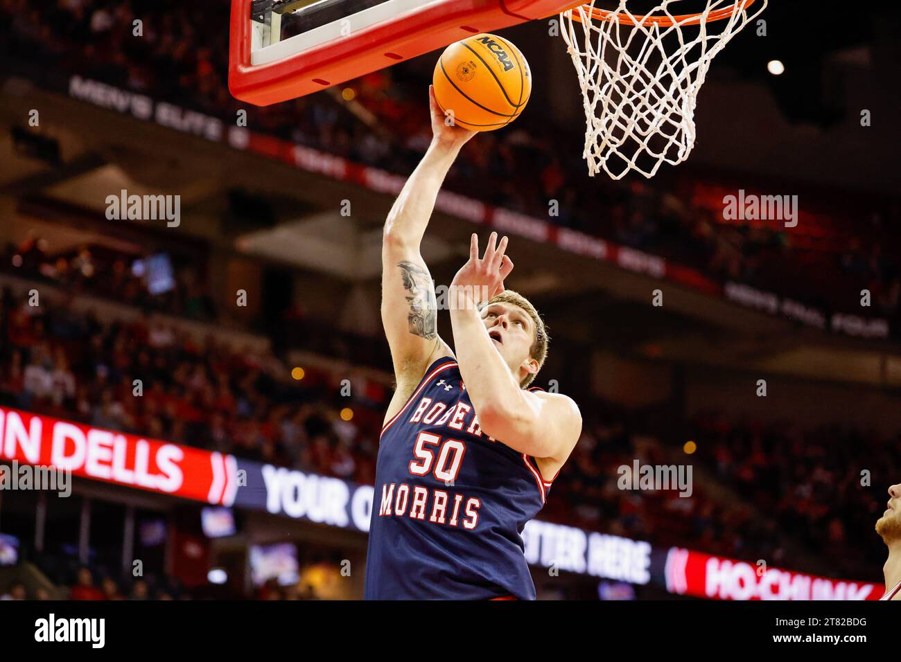 Madison, WI, USA. 17th Nov, 2023. Robert Morris Colonials forward Trey ...