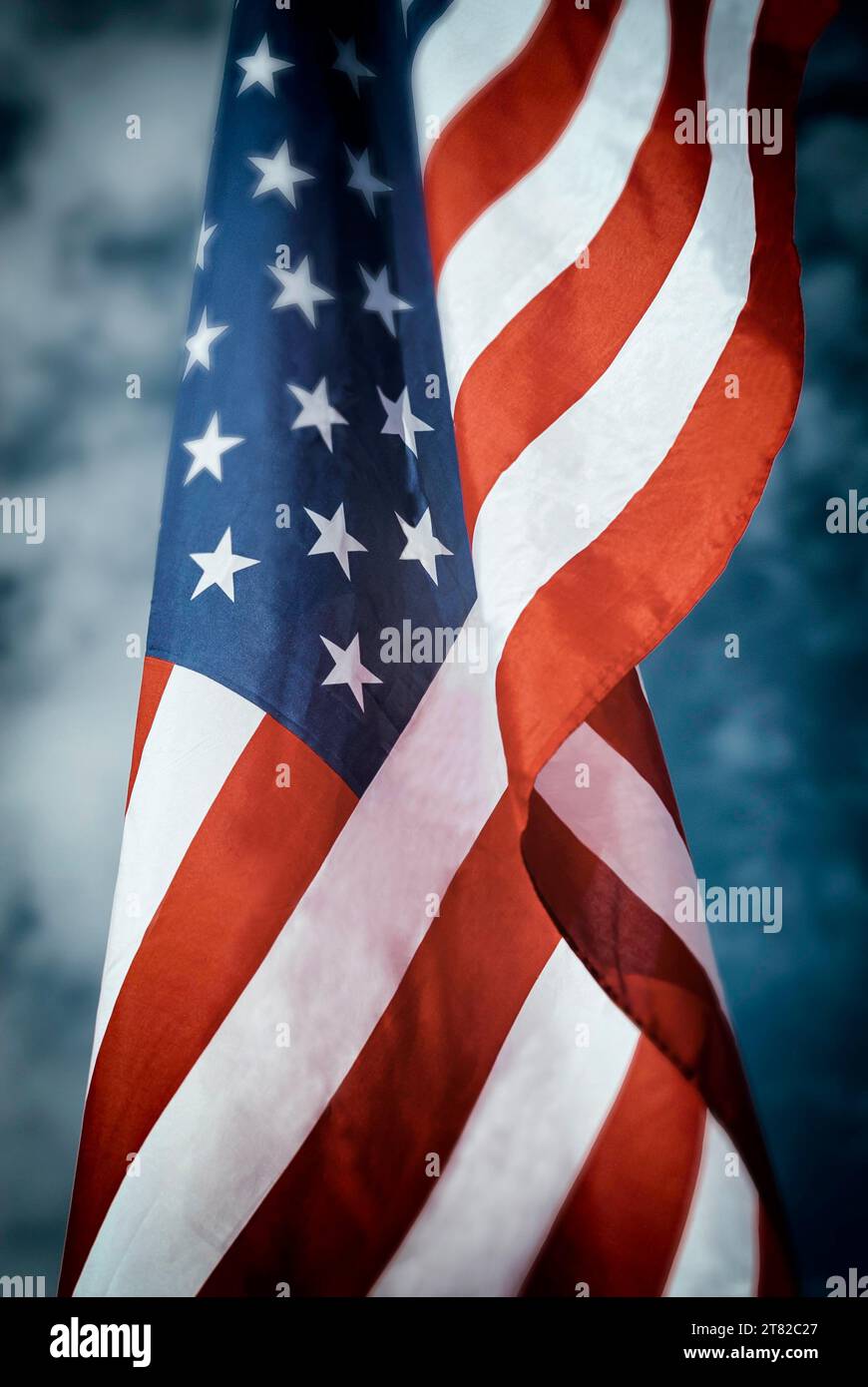 American national flag, stars and stripes, America, flag, flag, waving ...