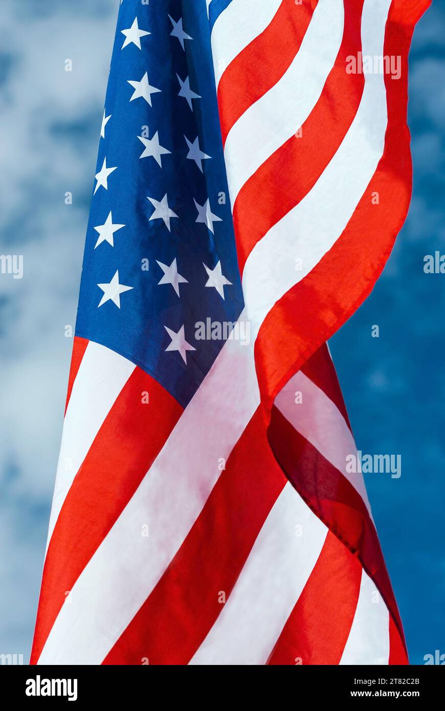 American national flag, stars and stripes, America, flag, flag, waving ...
