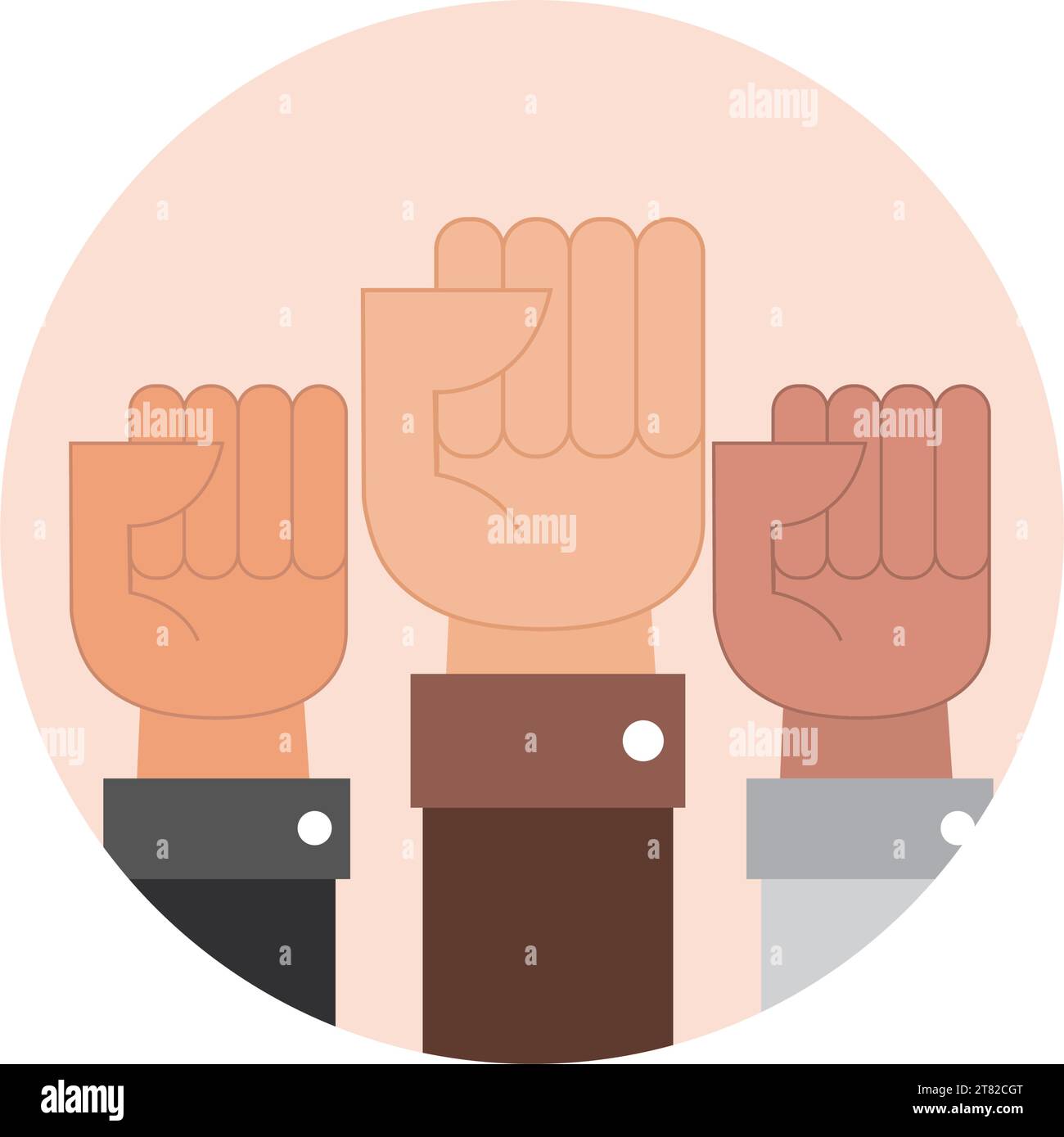 rise fists illustration Stock Vector Image & Art - Alamy