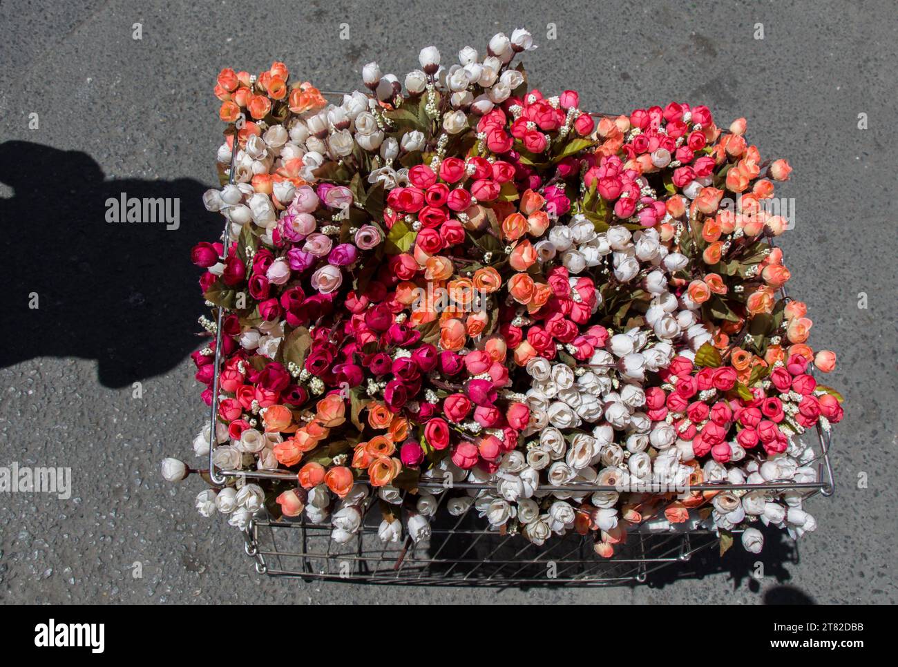 Colorful fake artificial flowers hi-res stock photography and images ...