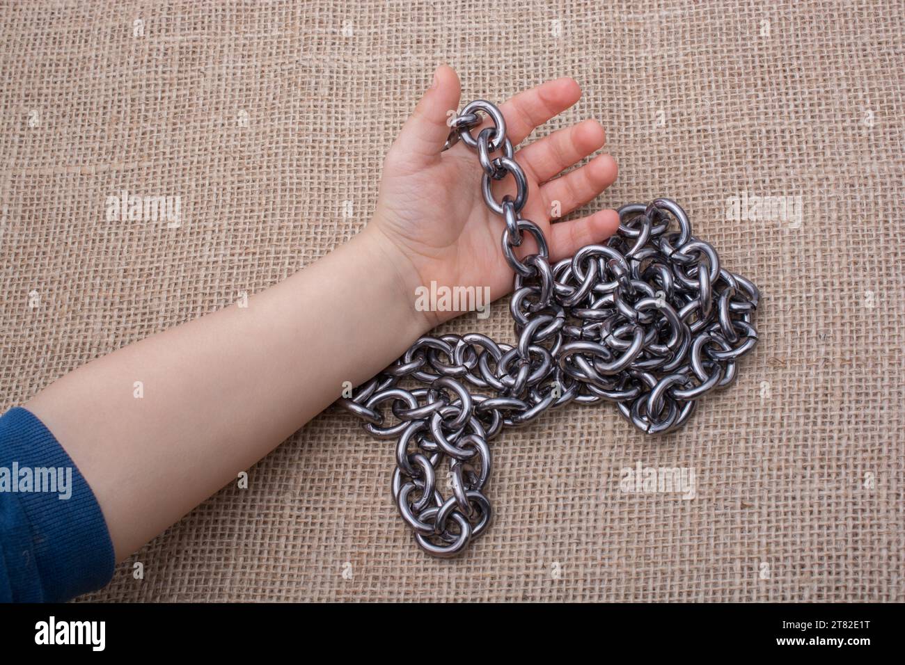 Chain made metal in hi-res stock photography and images - Alamy