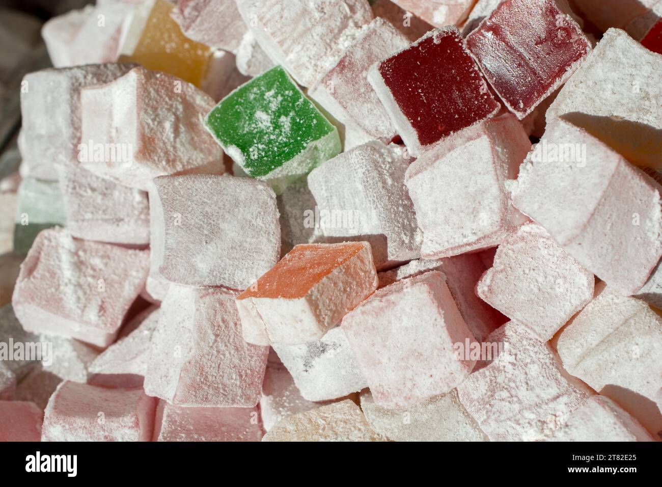 Load of traditional turkish delight lokum candy Stock Photo - Alamy