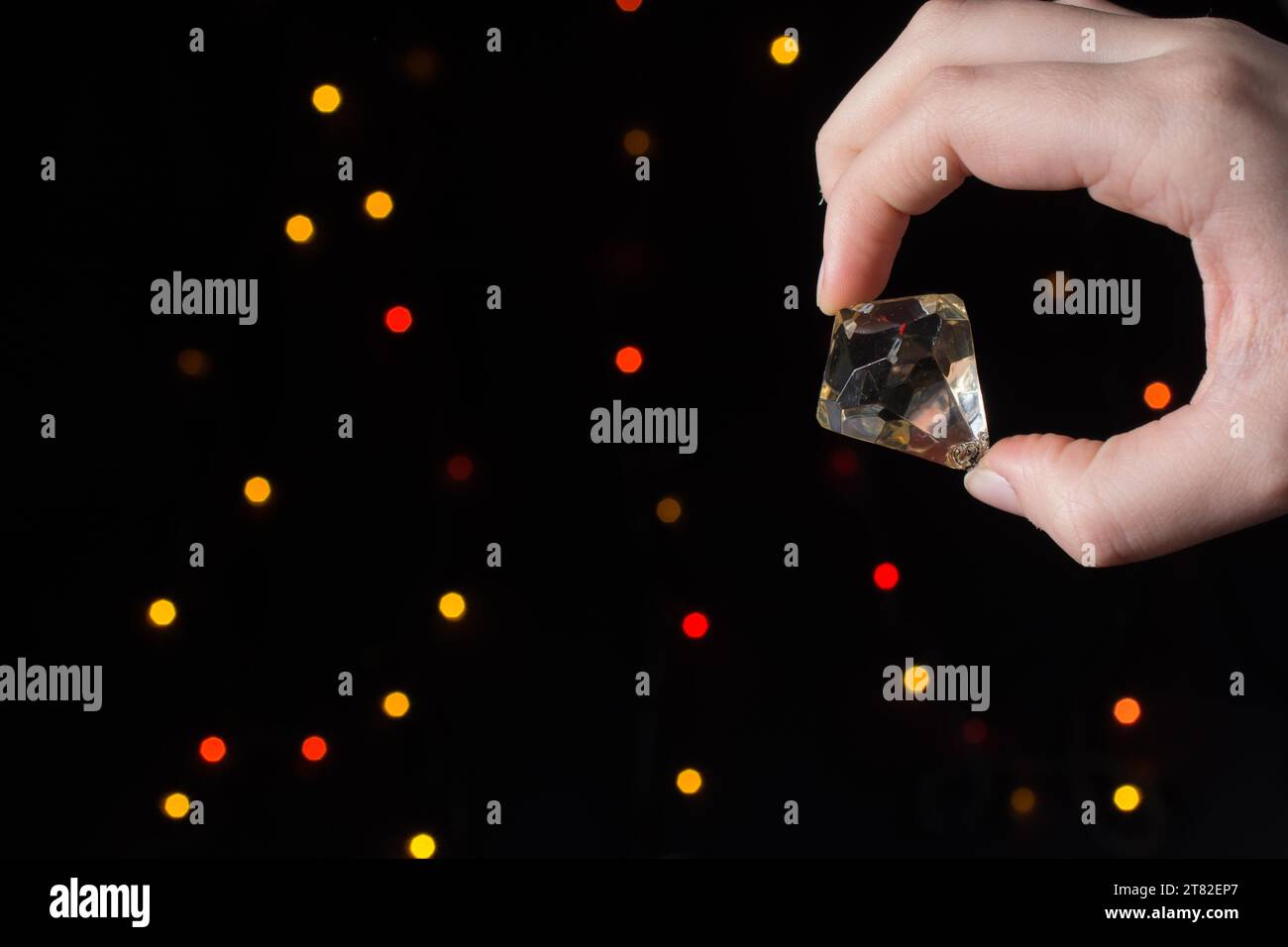 Fake diamond stone made with glass material Stock Photo - Alamy