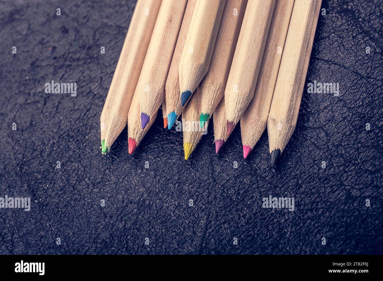 Variety of colors vector set of colored pencils. Drawing and painting ...