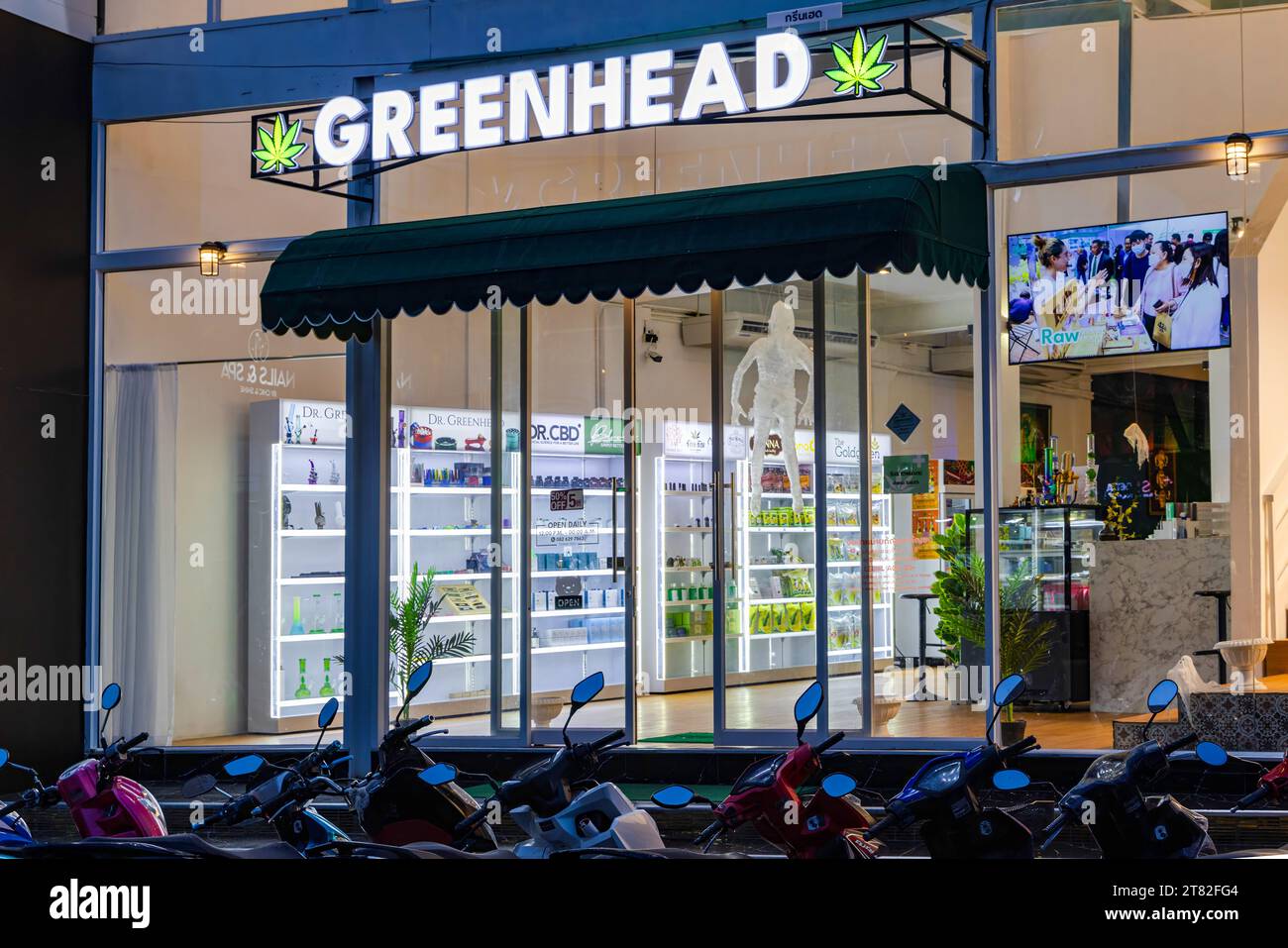 Cannabis shop logo hi-res stock photography and images - Alamy
