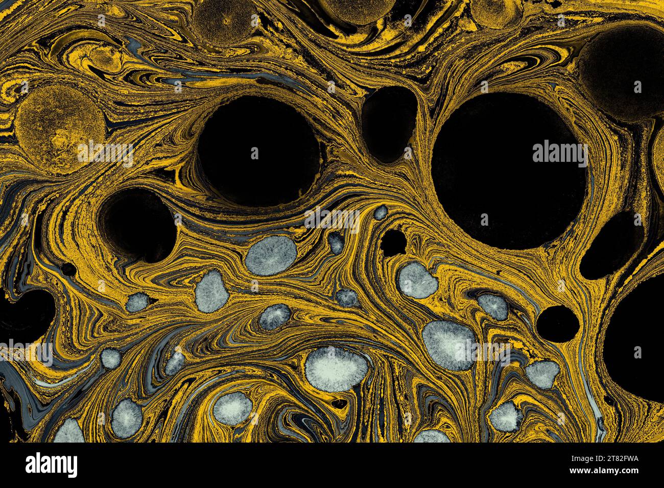 Ebru marbling handmade art, traditional Ebru technique. abstract ...