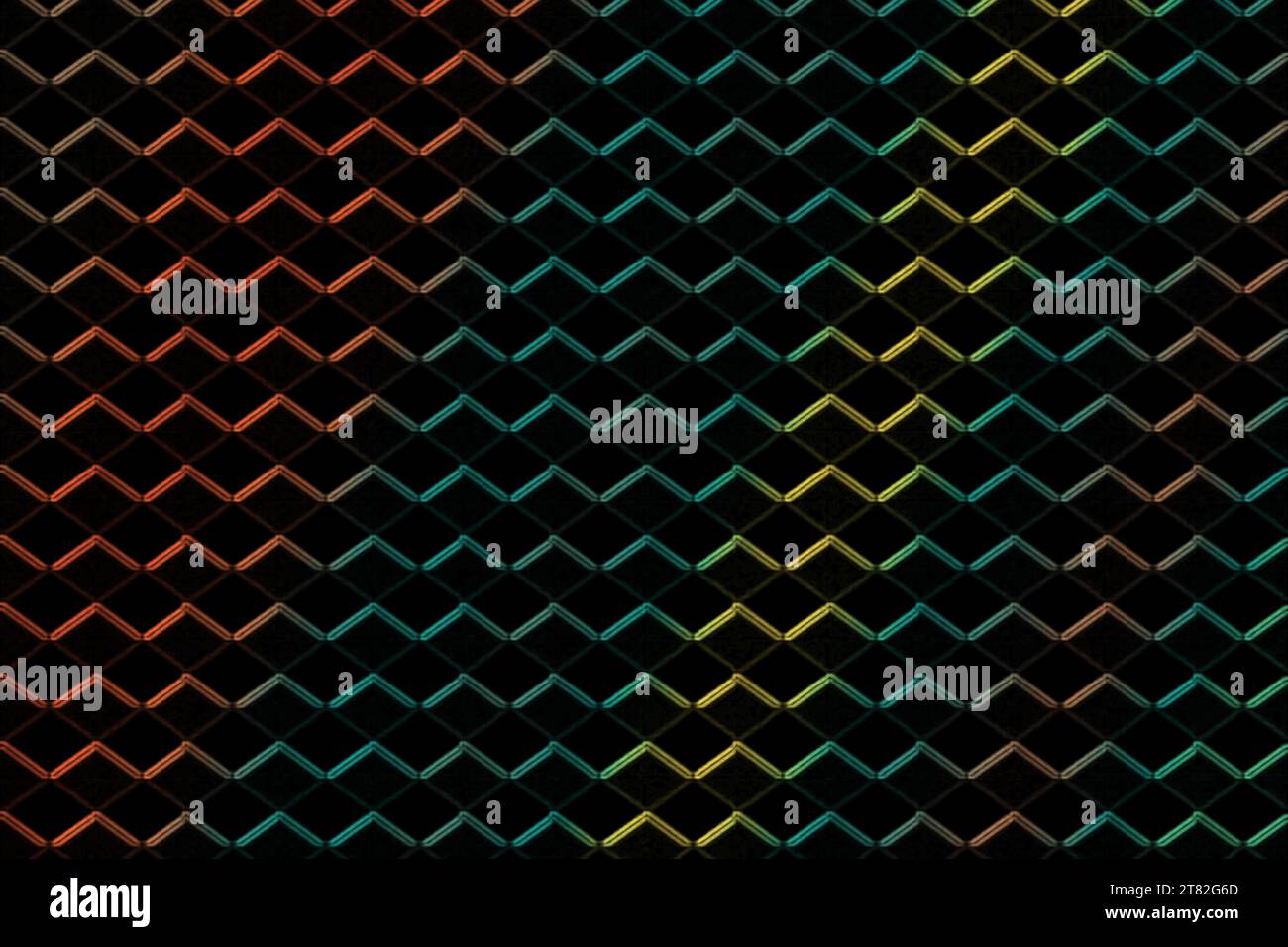 Zig zag lines banner templates set, gradient stripes texture ...