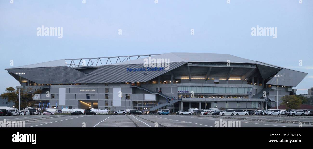 A picture shows Panasonic Stadium Suita, officially Suita City Football ...