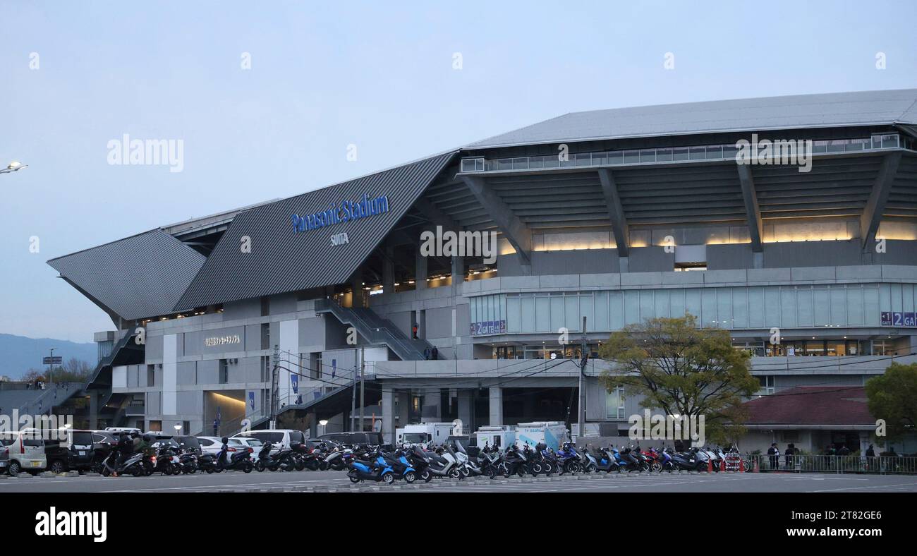 A picture shows Panasonic Stadium Suita, officially Suita City Football ...
