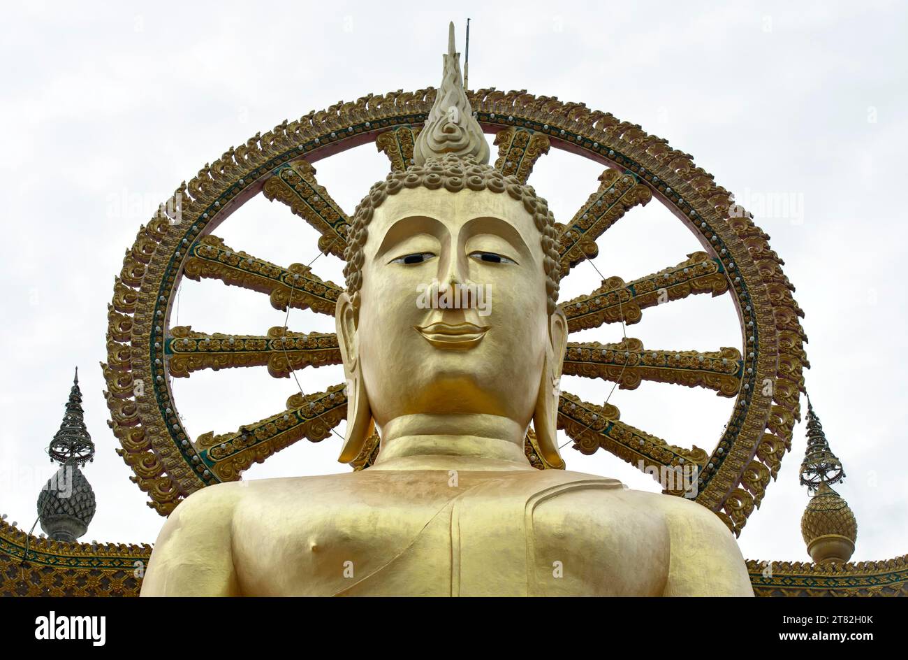 Portrait, Buddha in front of the Dharma Wheel, Great Buddha Temple, Wat ...