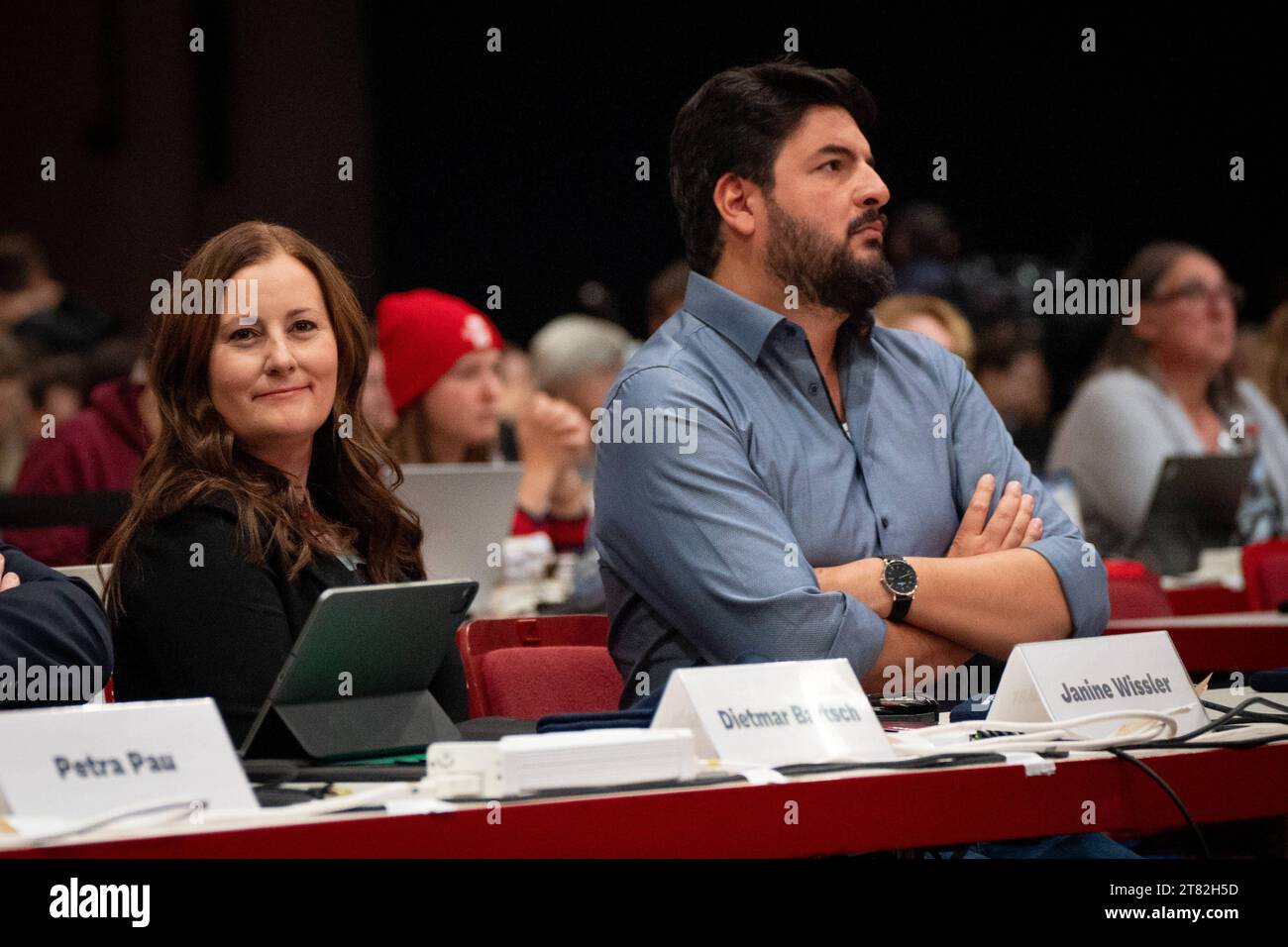 Augsburger Parteitag 2023 Die Linke Janine Wissler, Tupac Orellana ...