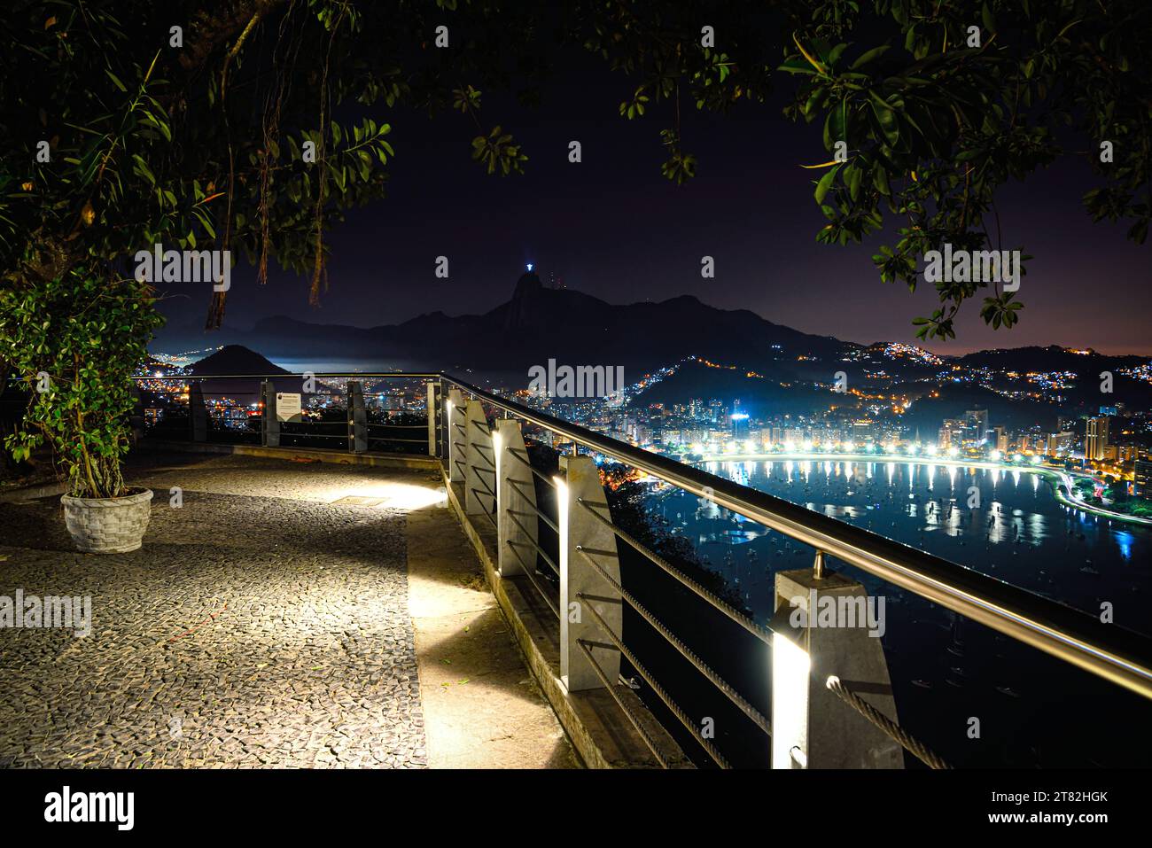 View from balcony at night hi-res stock photography and images - Alamy