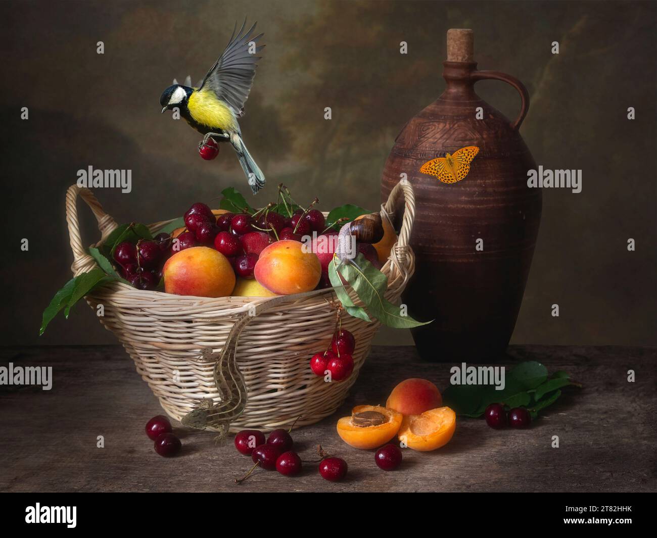 Still life with fruits and vegetables Stock Photo - Alamy