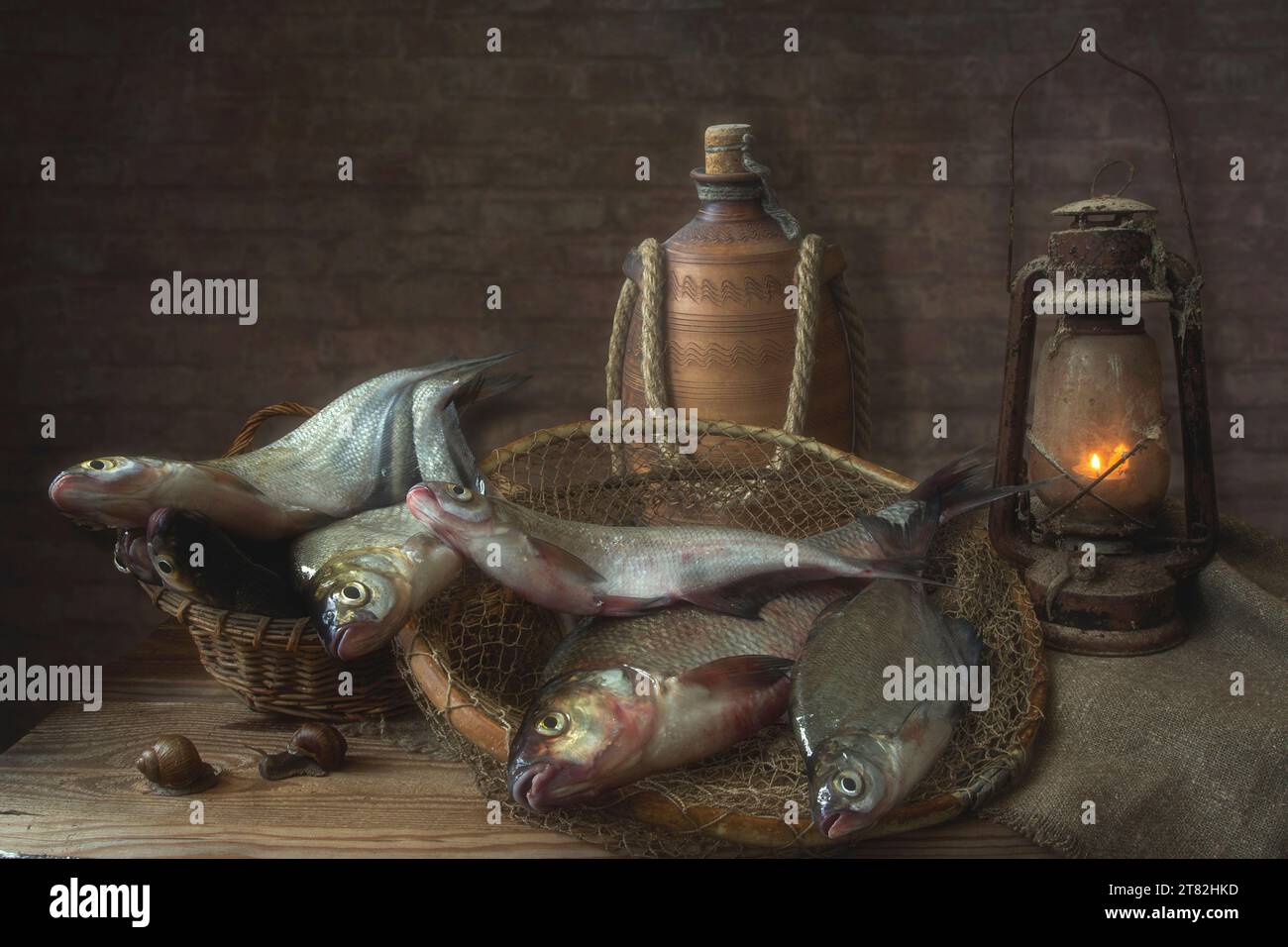 Still life with fish hi-res stock photography and images - Alamy