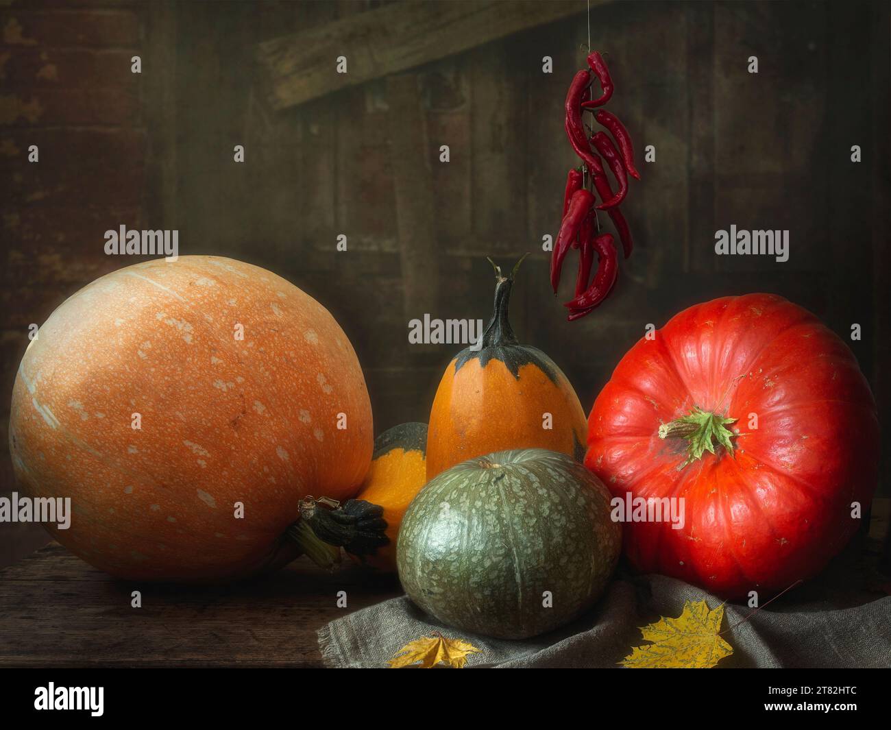 Still life with harvest of vegetables Stock Photo - Alamy