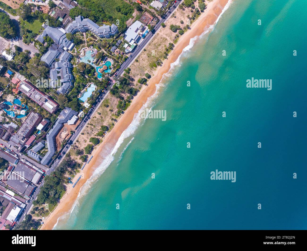 Beautiful beach seacoast view at open sea in summer season,Nature ...