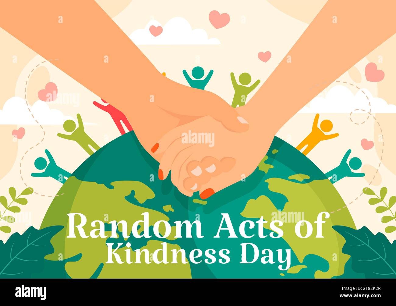 Random Acts of Kindness Vector Illustration on February 17th Various ...