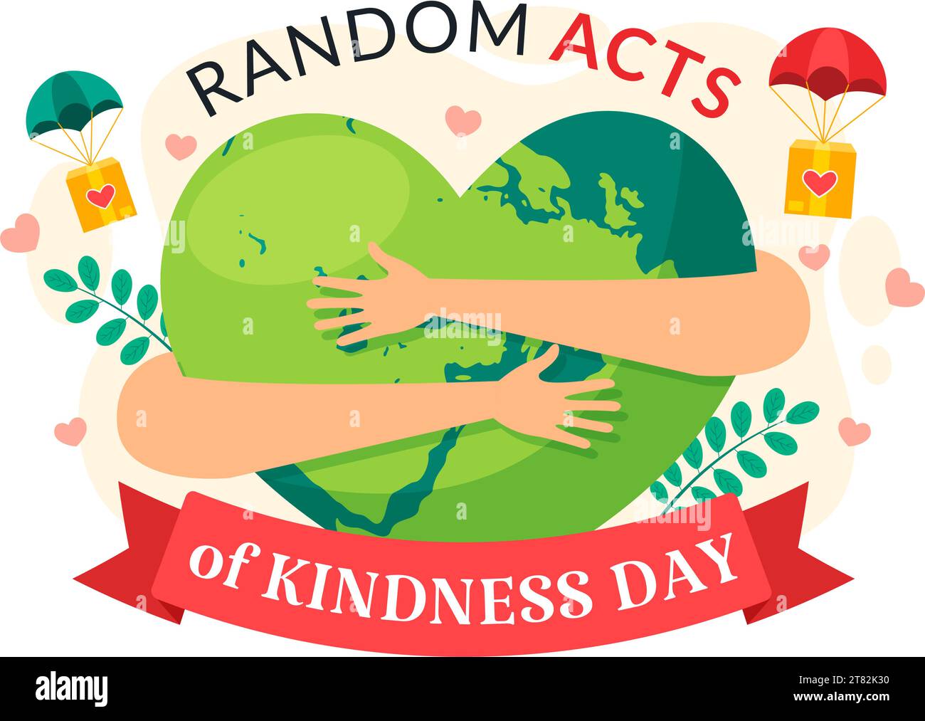 Random Acts of Kindness Vector Illustration on February 17th Various ...