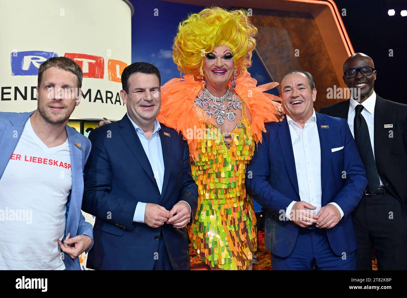 Oliver Pocher, Hubertus Heil, Olivia Jones, Wolfram Kons und Bruce ...