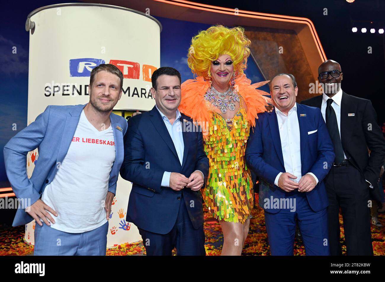 Oliver Pocher, Hubertus Heil, Olivia Jones, Wolfram Kons und Bruce ...