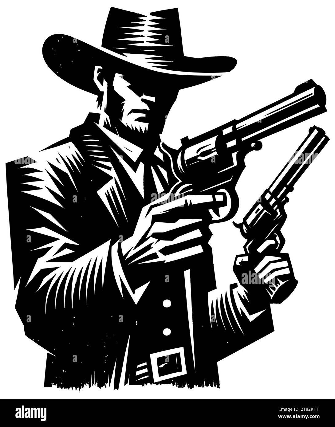 Iconic cowboy Black and White Stock Photos & Images - Alamy