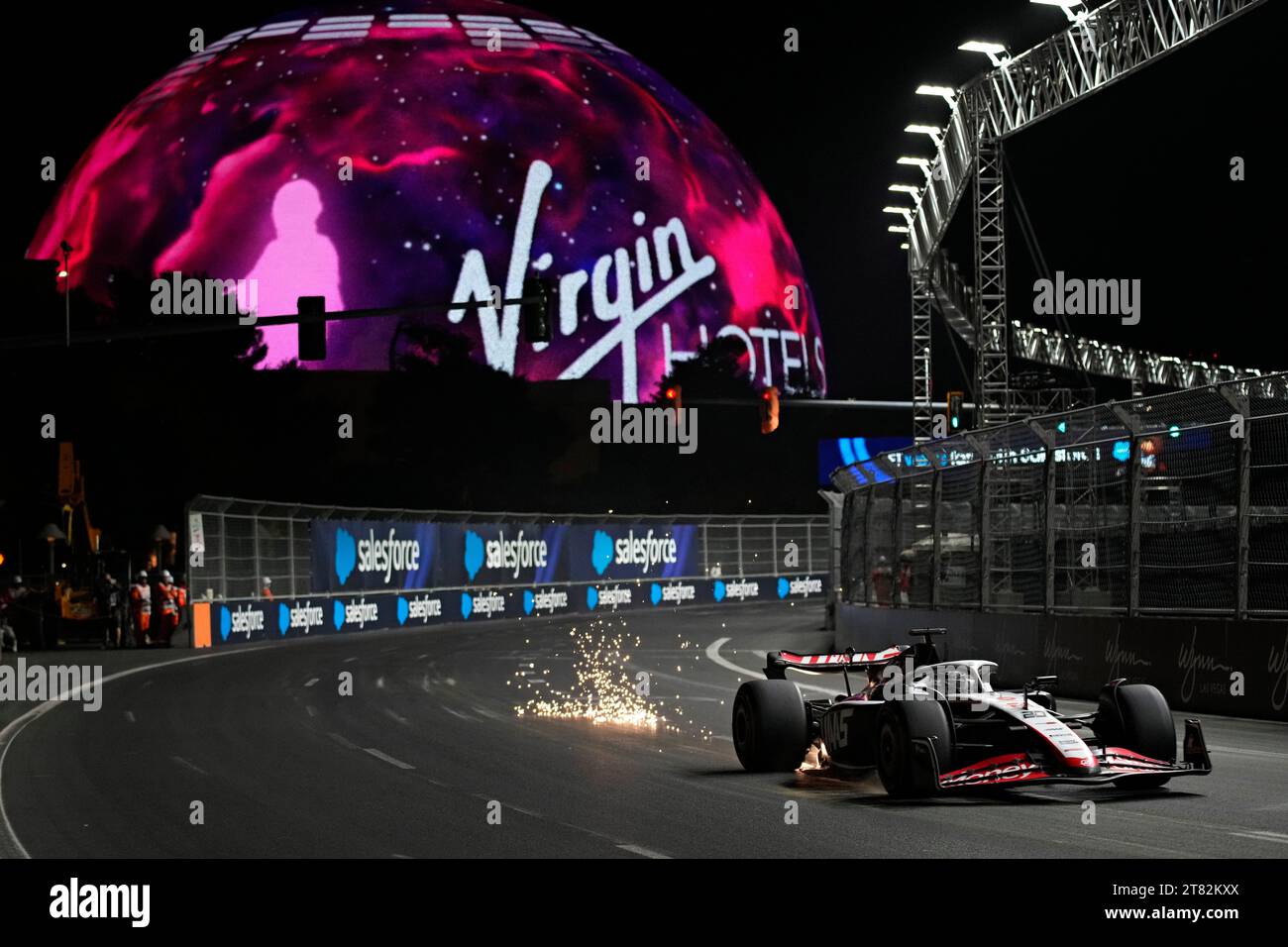 Haas driver Kevin Magnussen, of Denmark, drives during the final ...