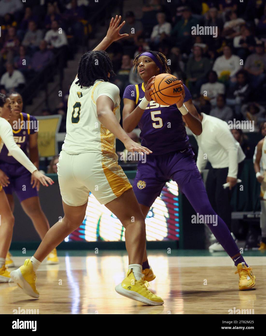 Hammond, USA. 17th Nov, 2023. LSU Lady Tigers forward Sa'Myah Smith (5 ...