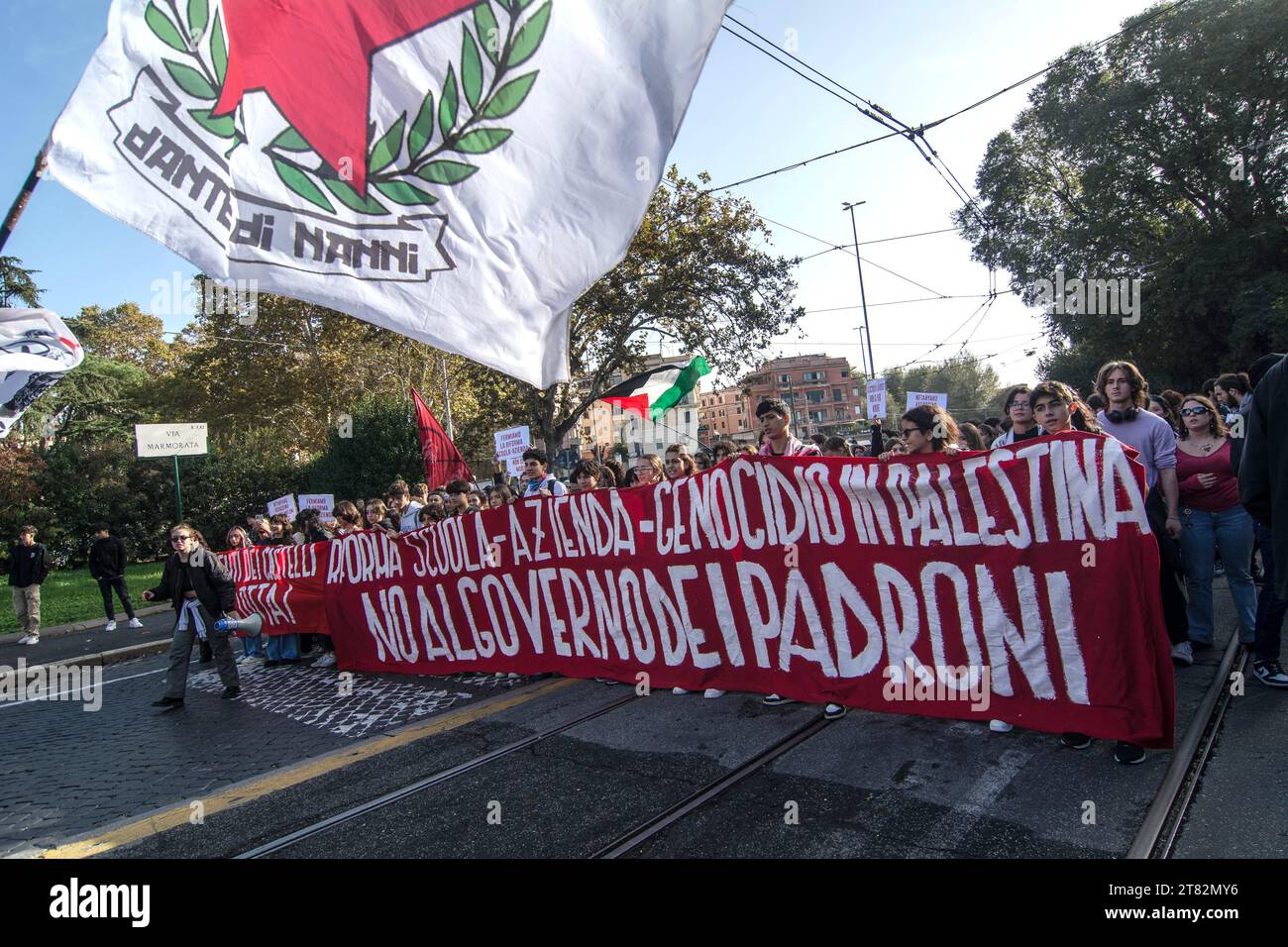 Rome. Student strike and demonstration Stock Photo - Alamy