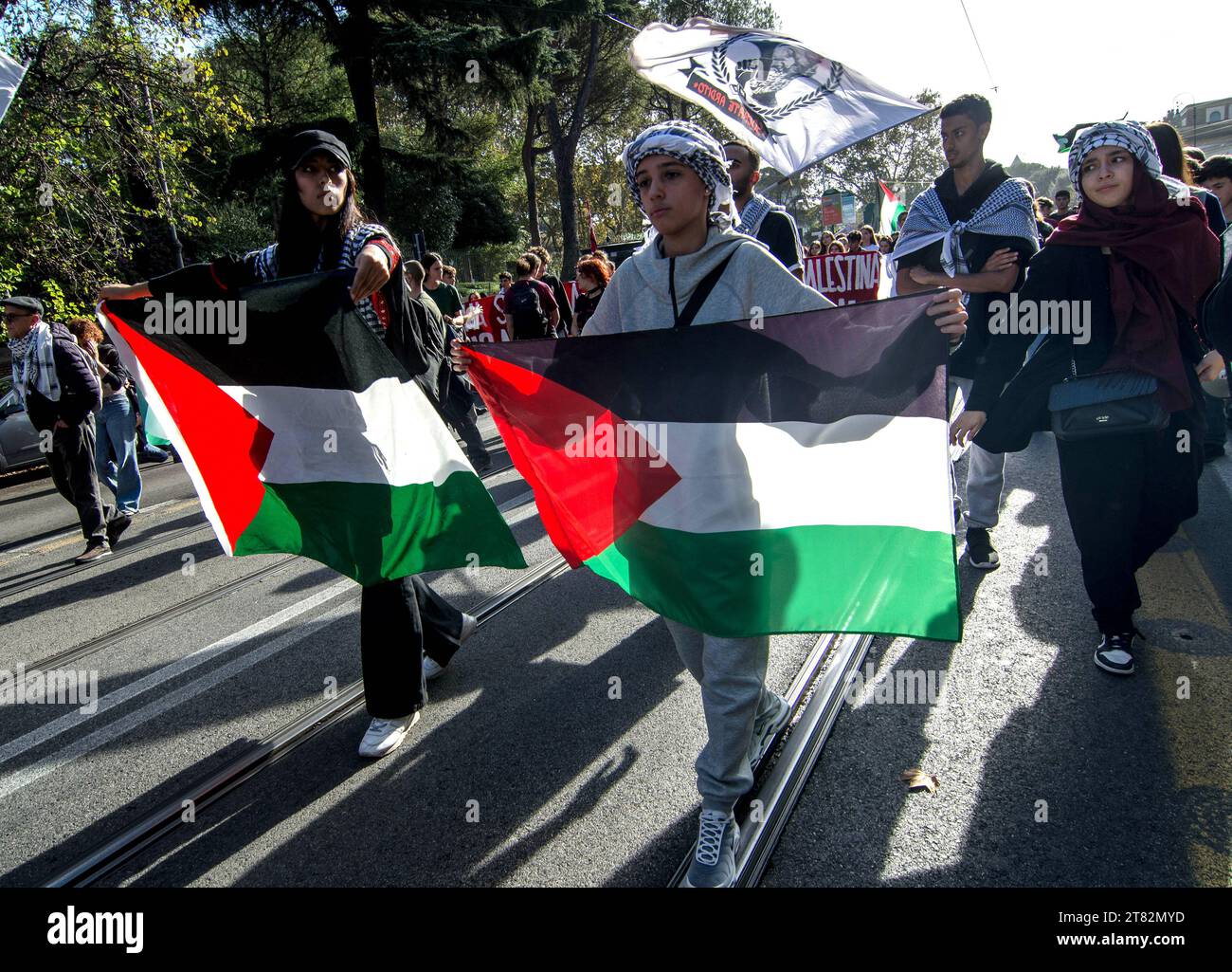 Rome. Student strike and demonstration Stock Photo - Alamy