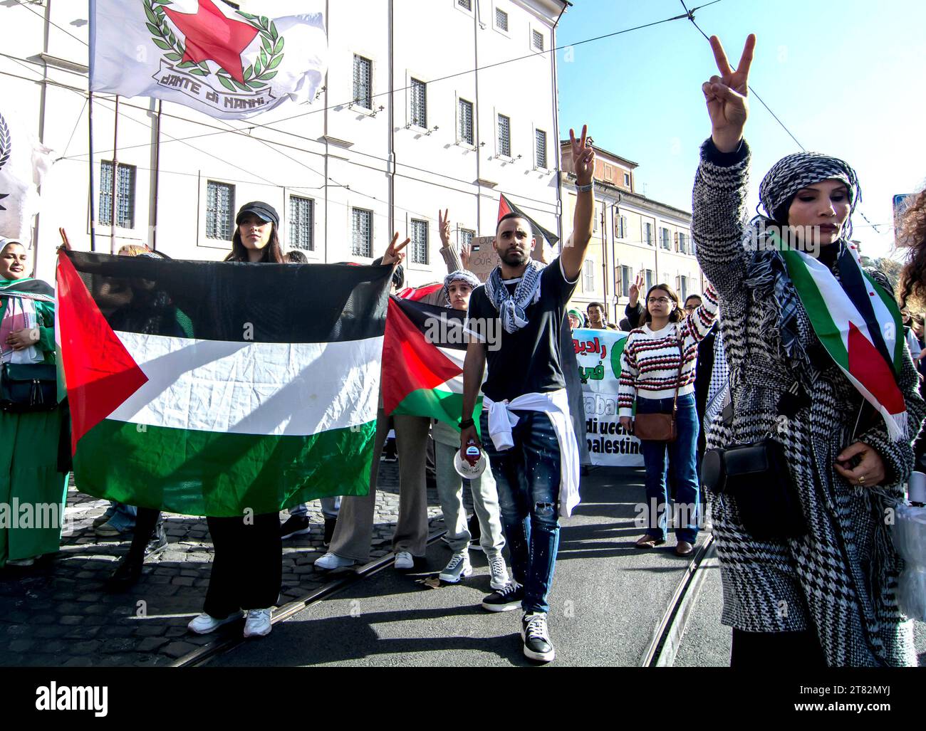 Rome. Student strike and demonstration Stock Photo - Alamy