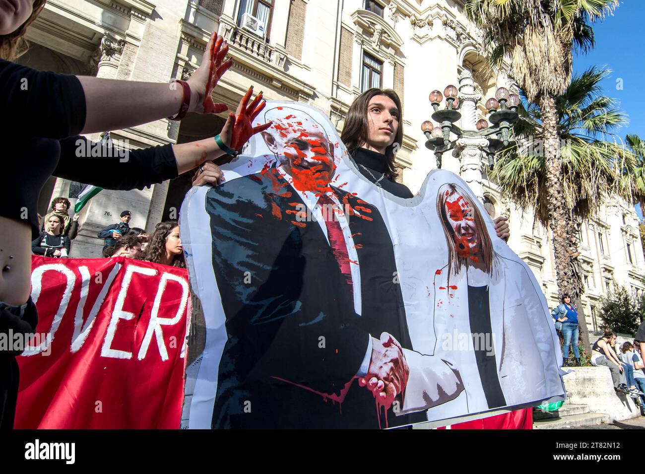 Rome. Student strike and demonstration Stock Photo - Alamy
