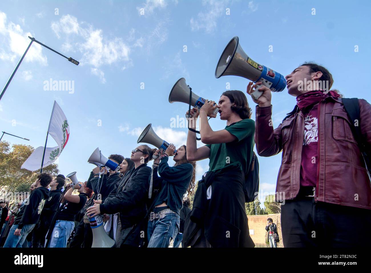 Rome. Student strike and demonstration Stock Photo - Alamy